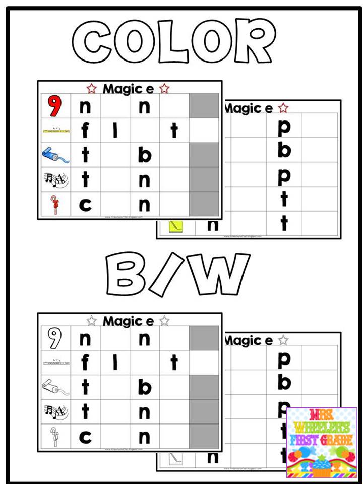 Mrs. Wheeler's First Grade Tidbits: Look Out!! It's Magic e!!