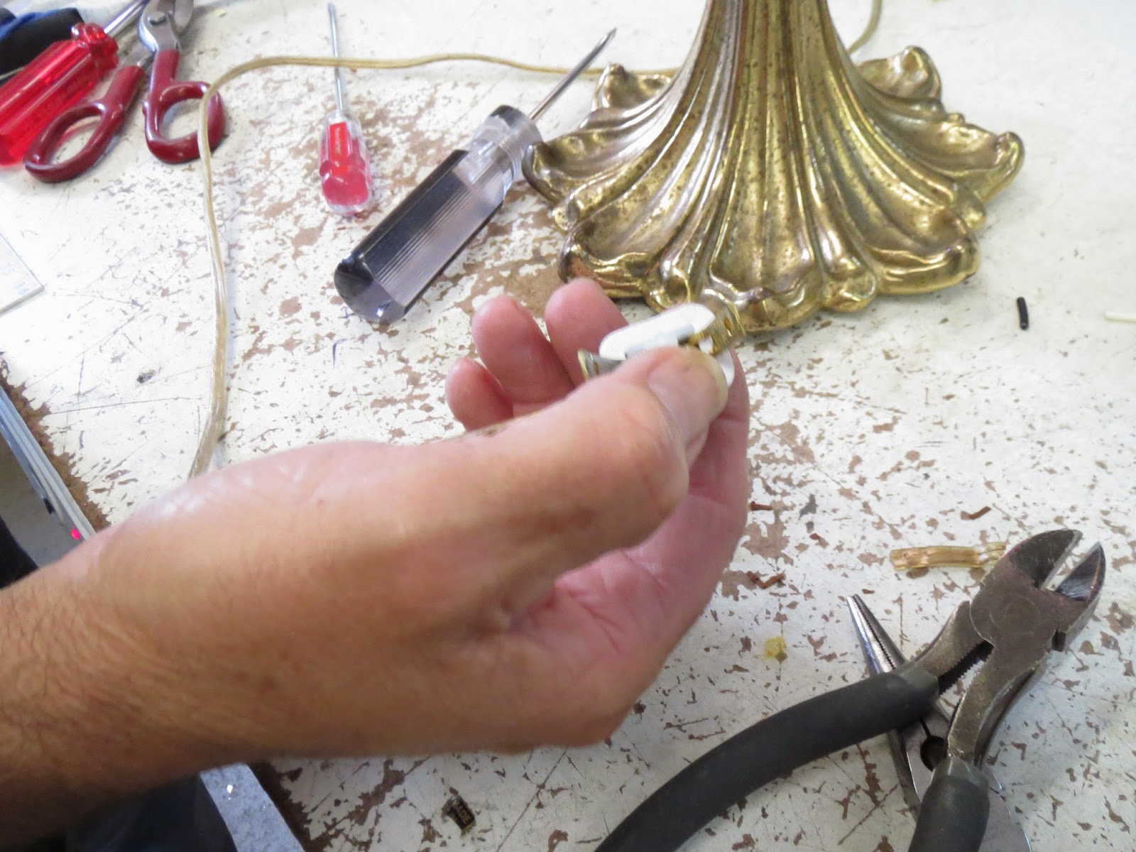 Lamp Parts and Repair | Lamp Doctor: Brass Table Lamp Pull Chain ...