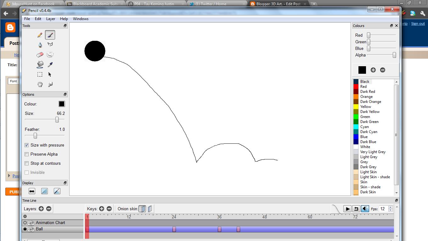 3D Art.: Week 10 Lab 2 - Bouncing Ball Animations
