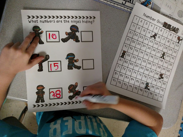 Stomping Through First: Number Grid Ninjas!!