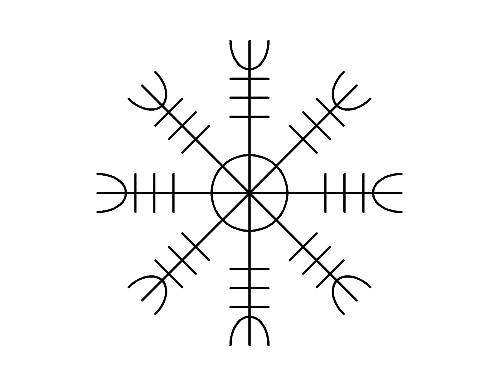 ODINÁRVICA: AMULETOS BÉLICOS: AEGISHALMUR(ægishjálmur) - GALAPDUR ...