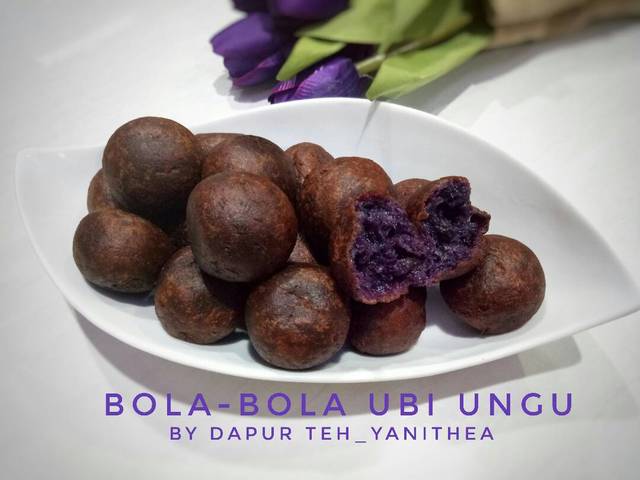 Bola-Bola Ubi Ungu by Teh Yanithea | Berbagi Resep