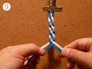 Paracord Lovers/パラコードラヴァース : パラコードを編む-1......本の通りにやってみよう！4 STRAND ...