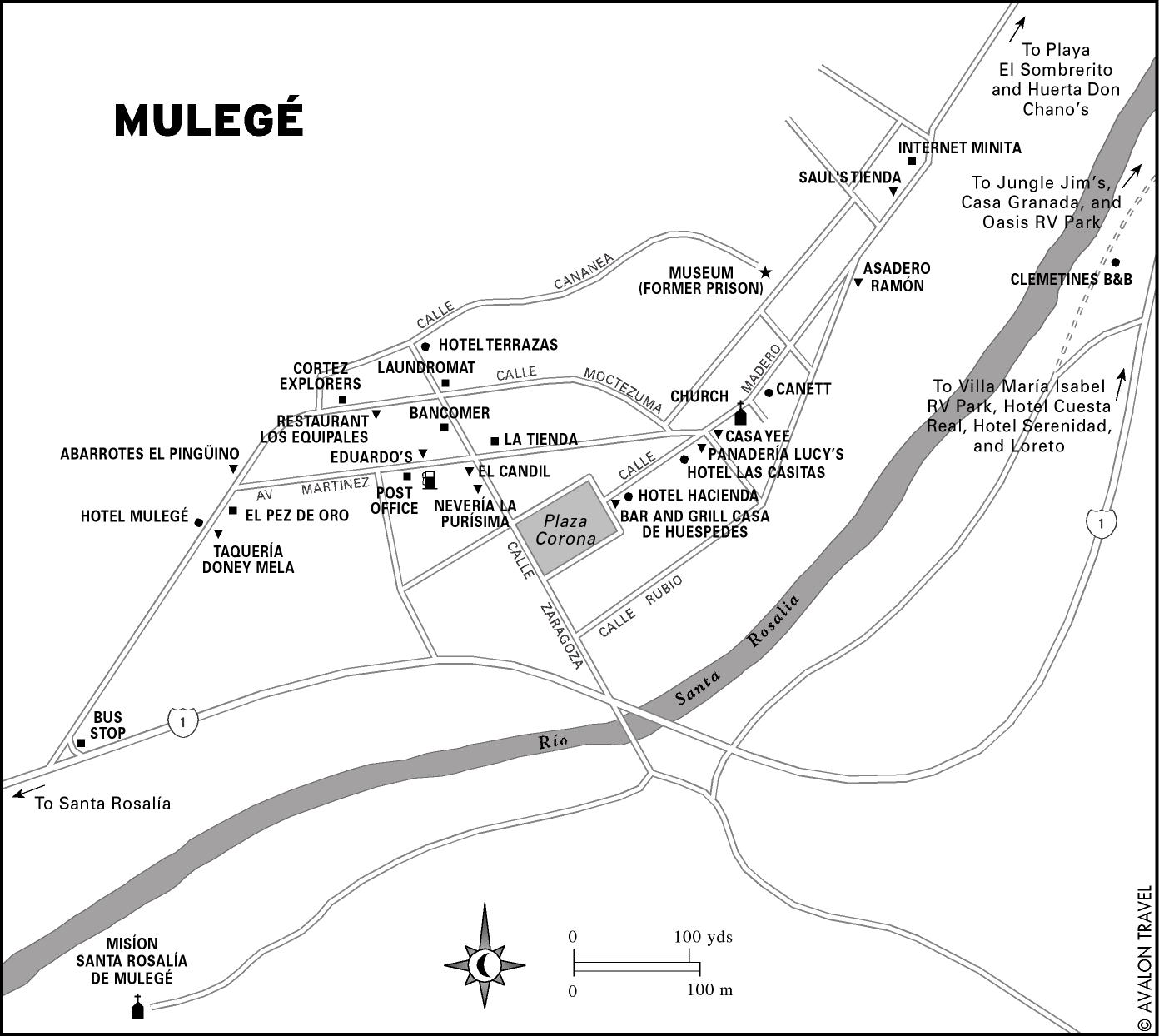 Mapa de Mulegé Político Región | Mapa Político Ciudad Región Geográfica ...