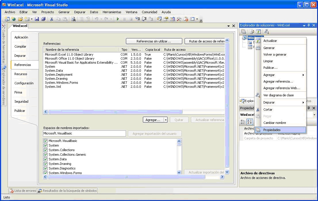 Dotnet Artículos Técnicos 18 Excel En Visual Basic Net