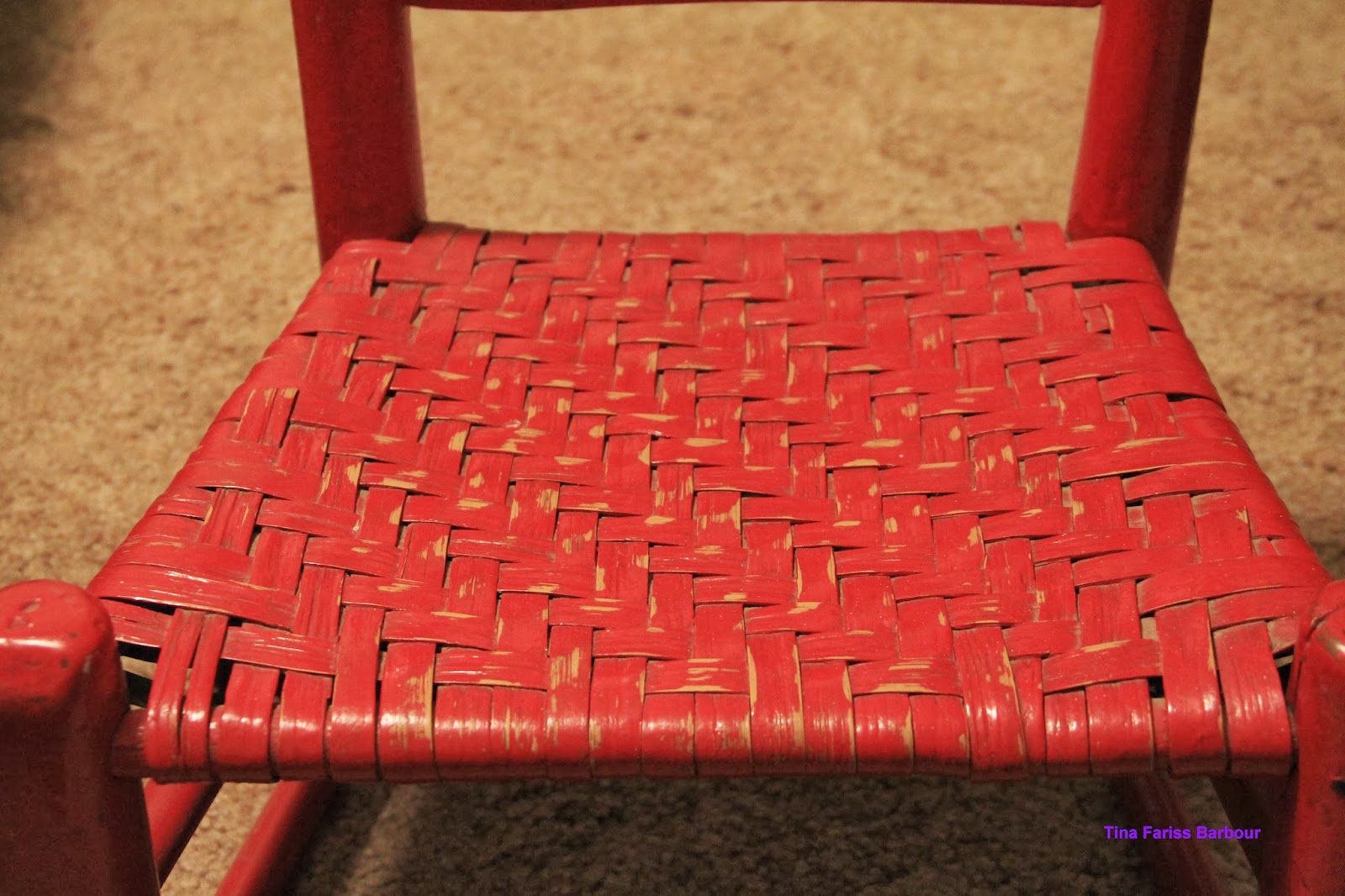 Bringing along OCD . . . : Looking back: The little red chair
