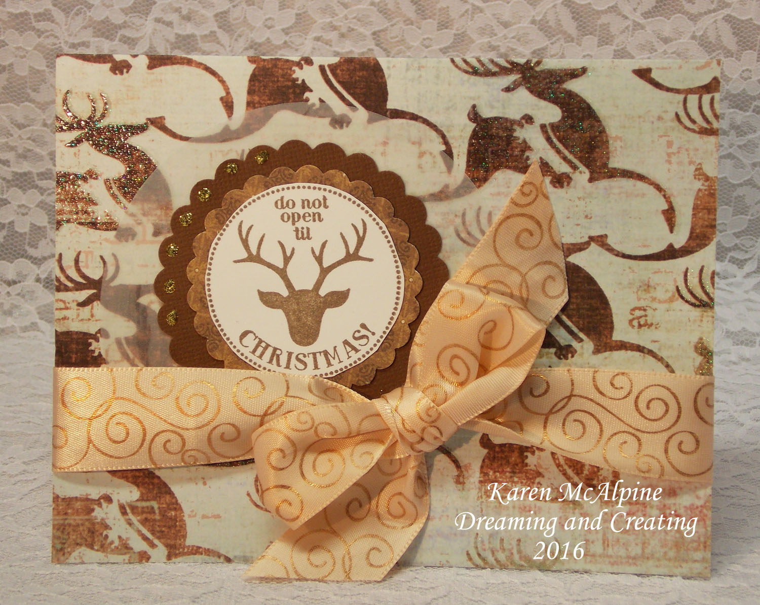 Dreaming and Creating: Reindeer Themed Christmas Cards