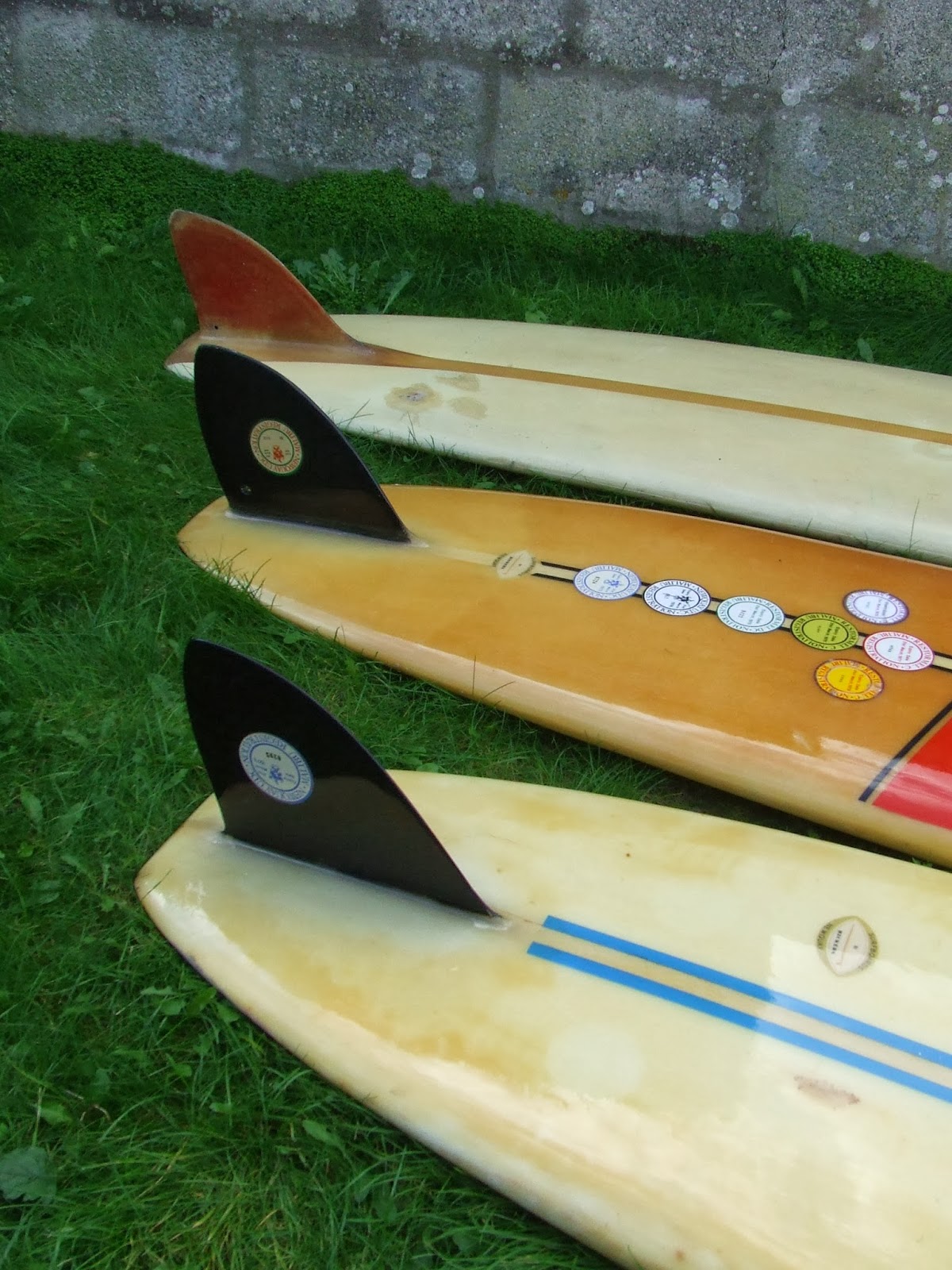vintage surfboard collector UK: A nice pair