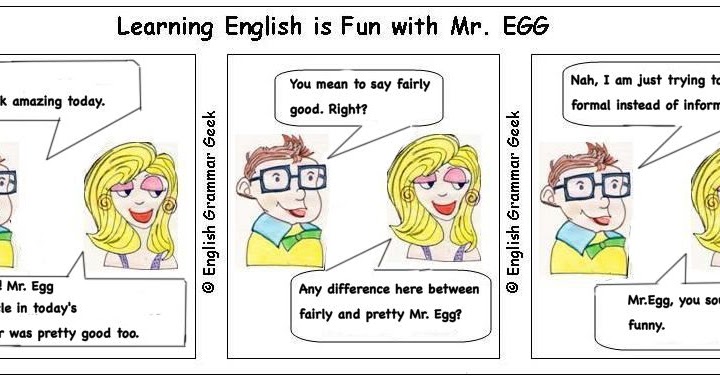 English: Pretty vs. Fairly