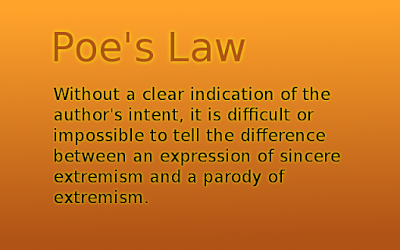 Ruminations: Poe's Law
