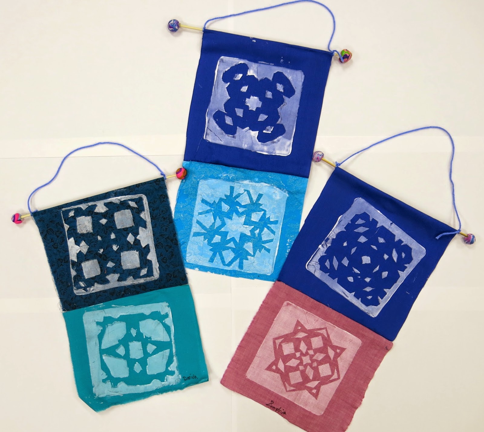 Cassie Stephens: In the Art Room: Printed Winter Banners