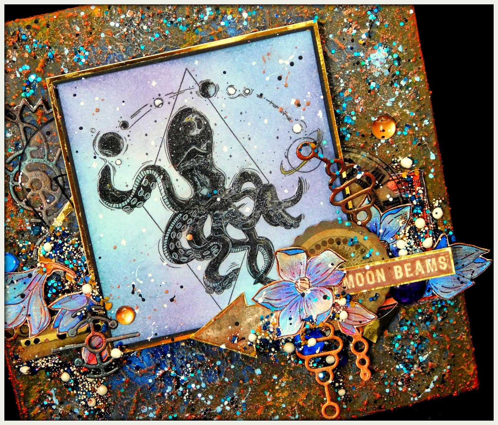 Домик Подарков: Холст "Cosmic Octopus".