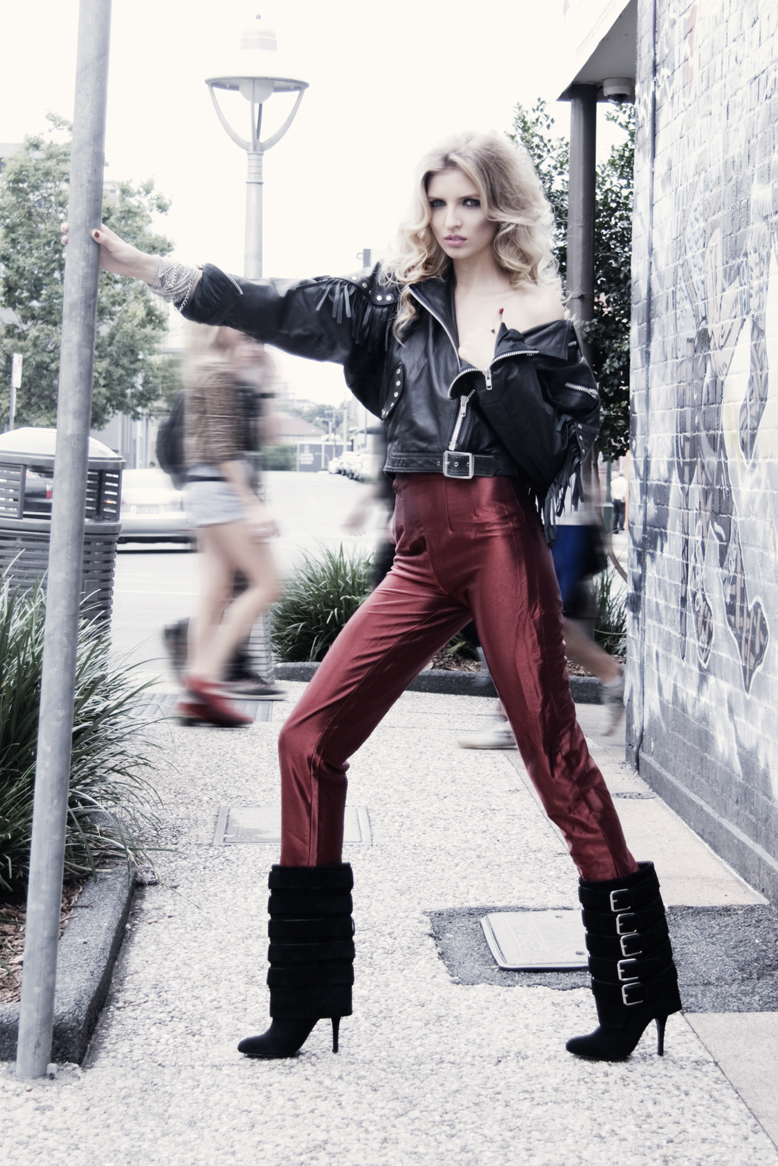 styled by KL: Photoshoot: 80s power women & biker chic