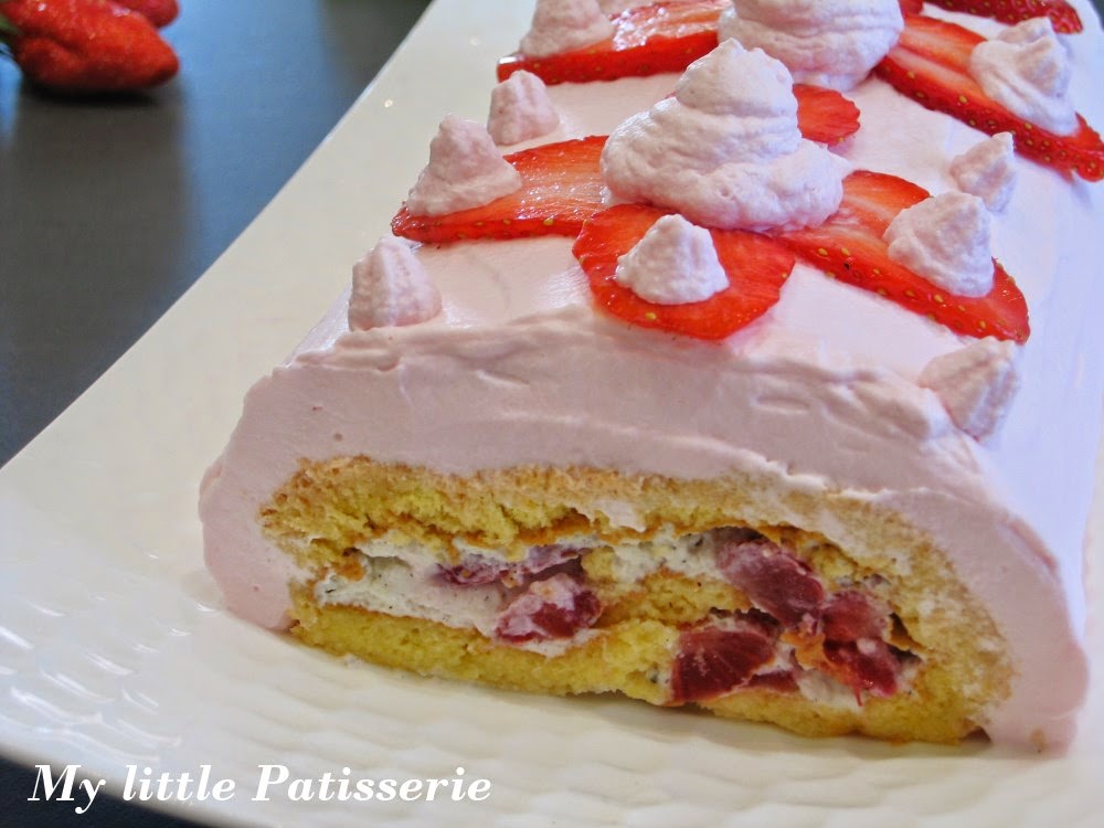 MylittlePatisserie: Biscuit roulé aux fraises & ricotta