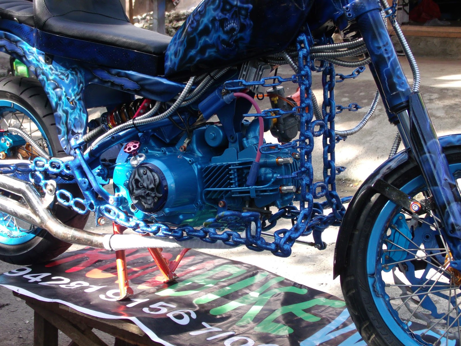 underbone tuner: The Ghost Rider: Custom Kawasaki Fury 125 Bobber by ...