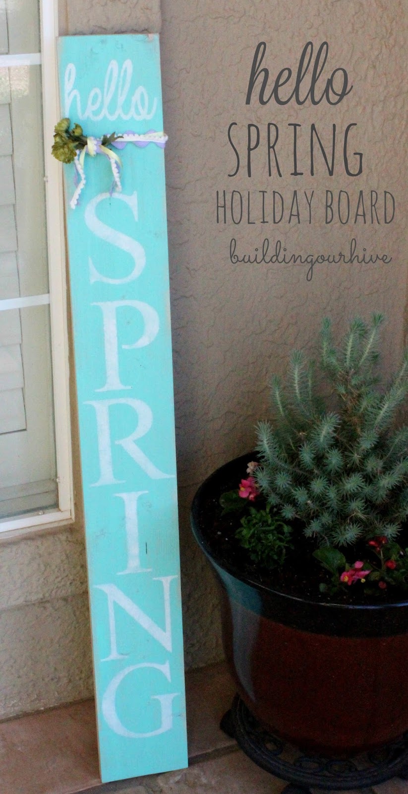 Hello Spring--decorative holiday board