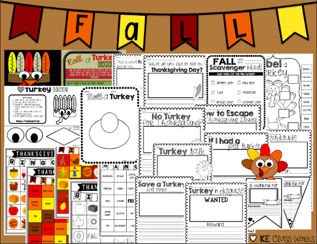 KE Class-Works: Gobble Gobble! Thanksgiving Fun!