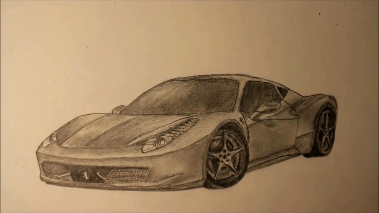 How to draw a Ferrari - a Step by Step Guide | Neverlanders' Drawings
