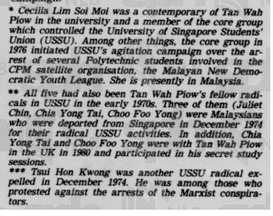 Unravelling 1987: Tan Wah Piow in the UK: Exiled