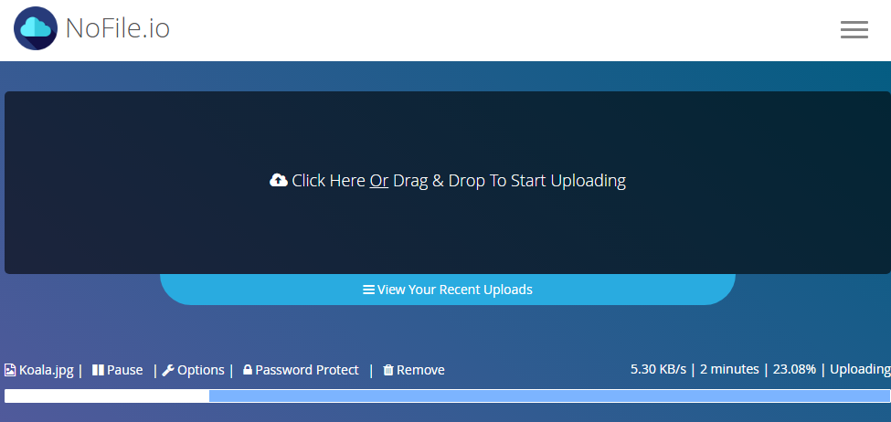 達娘的家: 檔案傳送空間- NoFile.io