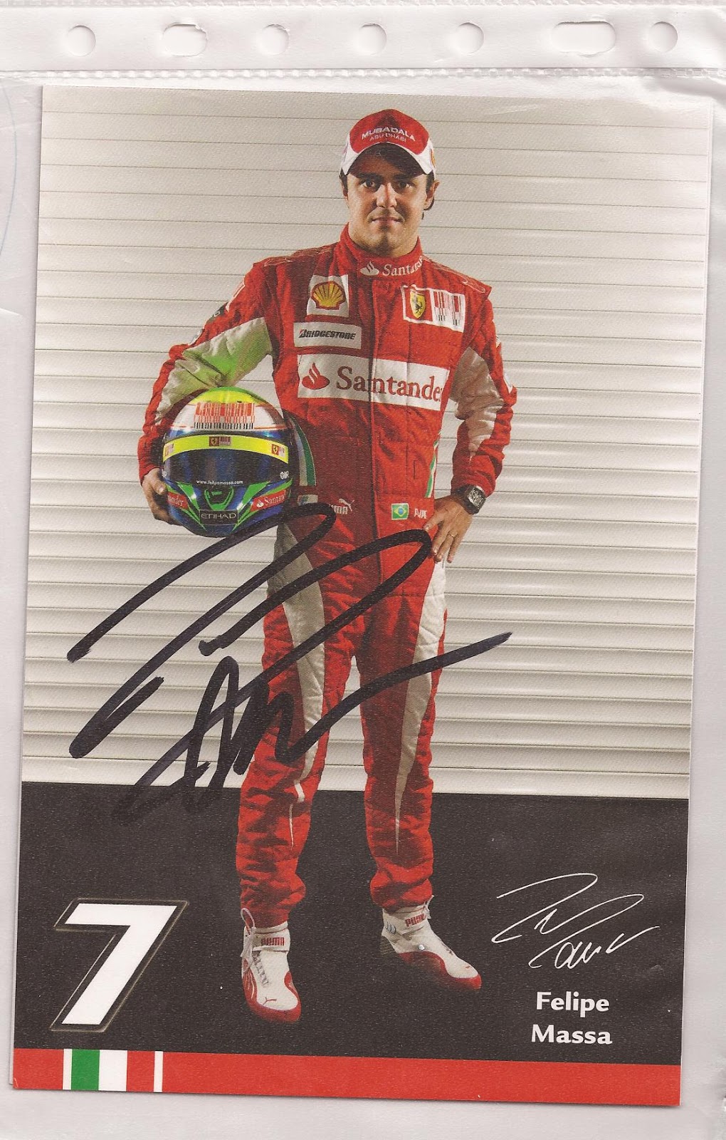 F1 Autograph Cards: Ferrari