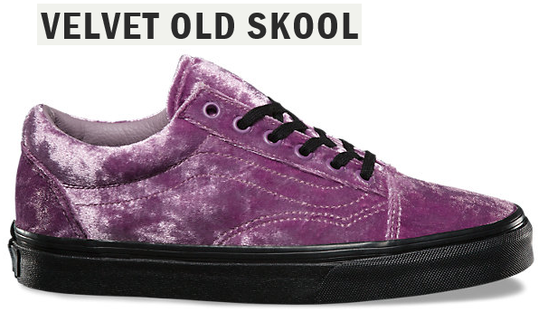 Purple Velvet Shoes - Old Skool | Fashion Blog by Apparel Search