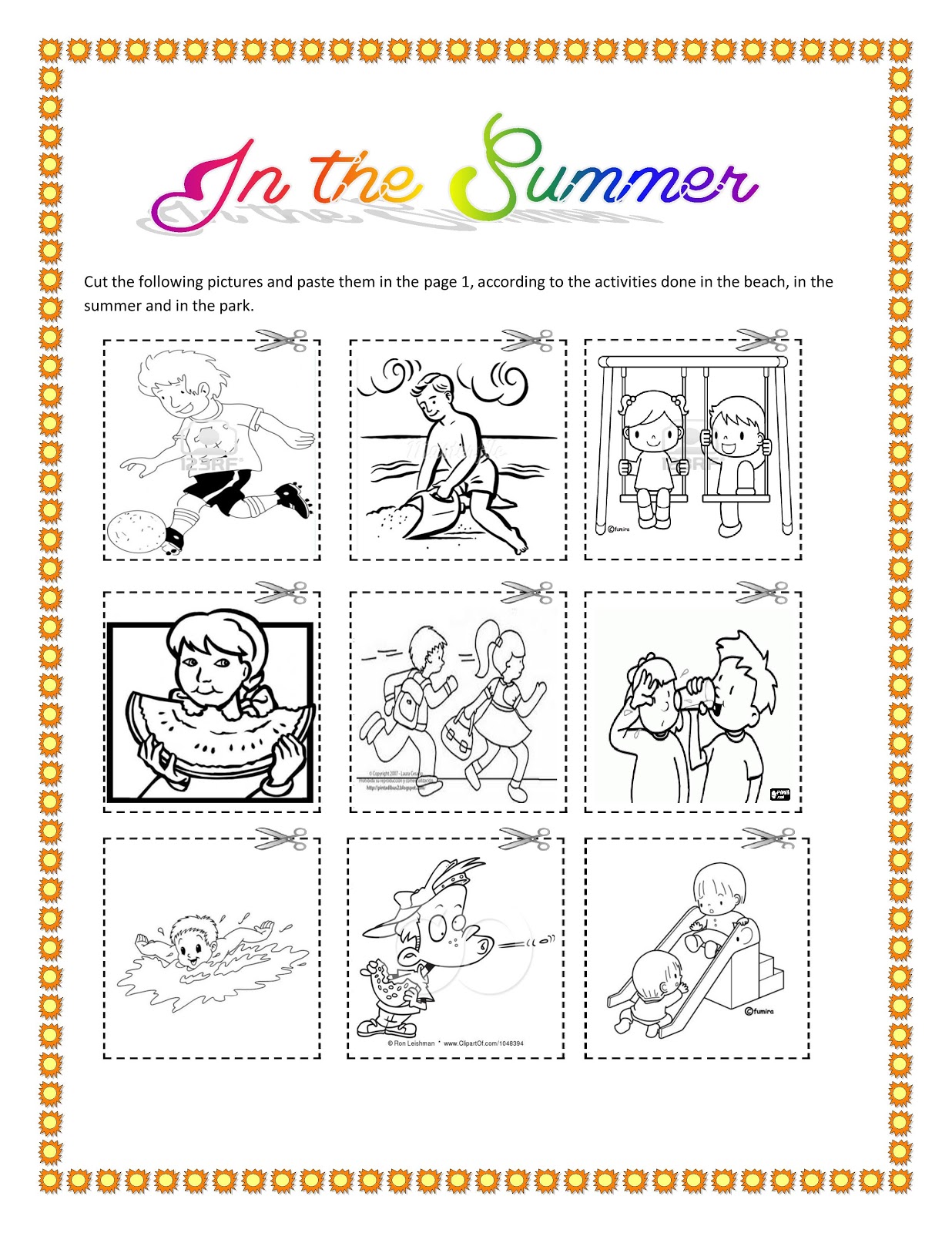 EFL virtual materials Blog: Going on Holidays: Holidays in the summer