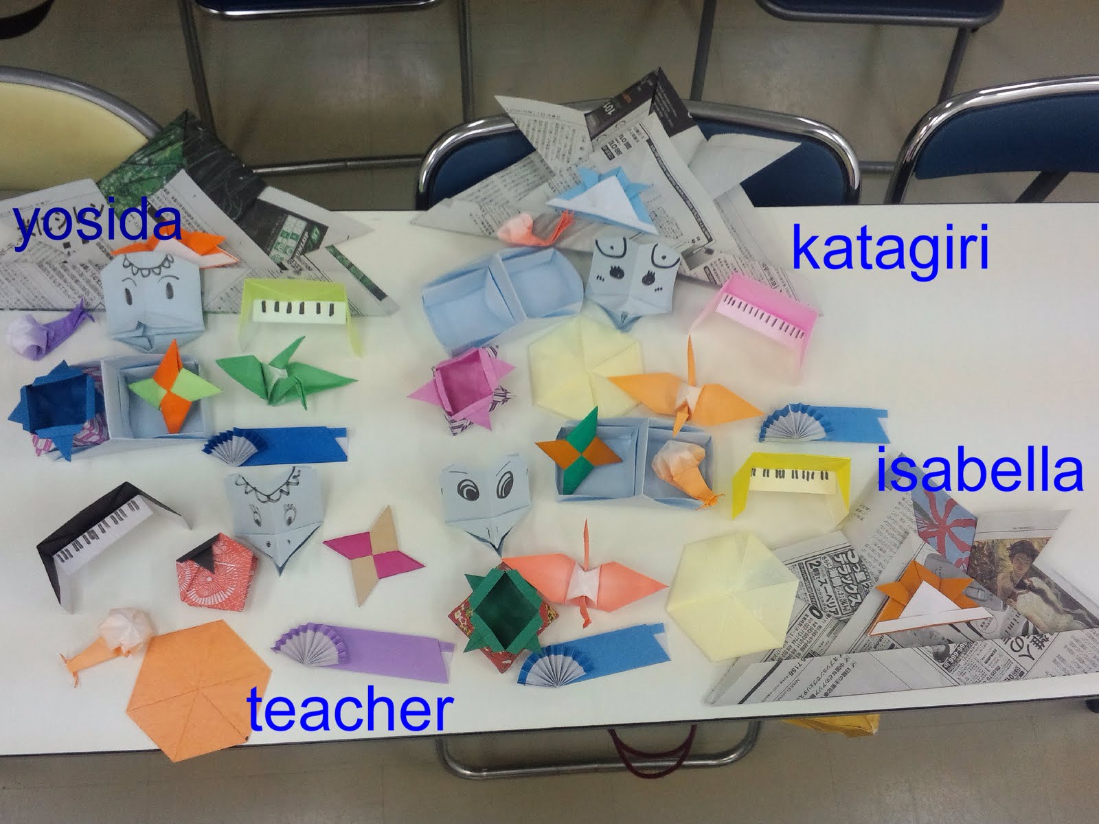 School Blog | Japanese School Asahi Nihongo: origami activity