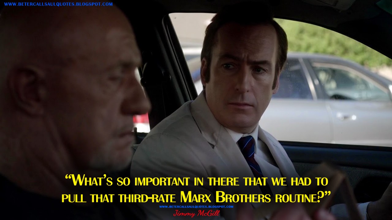 What's so important in there that we had to pull that third-rate Marx ...