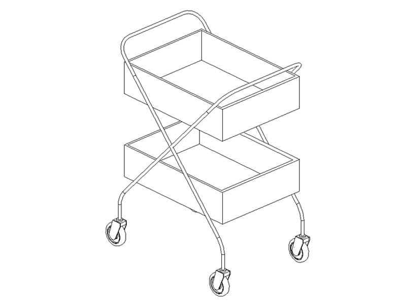 BIM HEALTHCARE REVIT FAMILIES : Utility Carts
