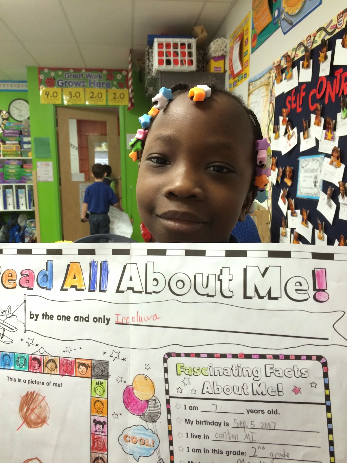 Mrs. Mueller's Classroom: My Week as Student of the Week