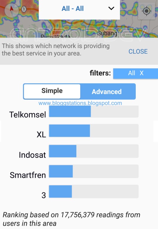 Coverage - Area jangkauan koneksi jaringan Internet 2G, 3G dan 4G ...