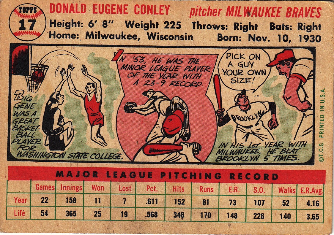 Waxaholic: Two sport champion, Gene Conley, dead at 86.