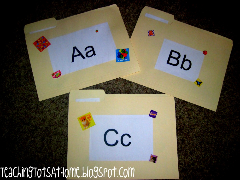 Teaching Tots: ABC's File Style