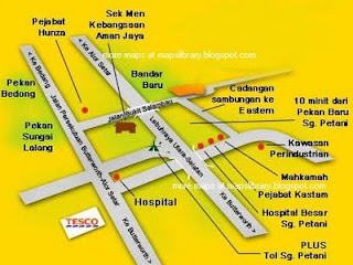 Malaysia Maps Library: Map of Hospital Besar Sg Petani Kedah