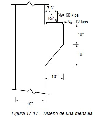 Diseño de una ménsula en una columna | NORMAS TECNICAS DE INGENIERIA