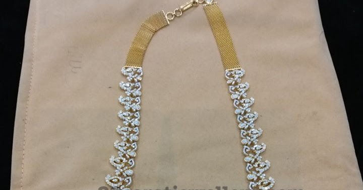 Thin and Light Weight Diamond Mango Set - Jewellery Designs