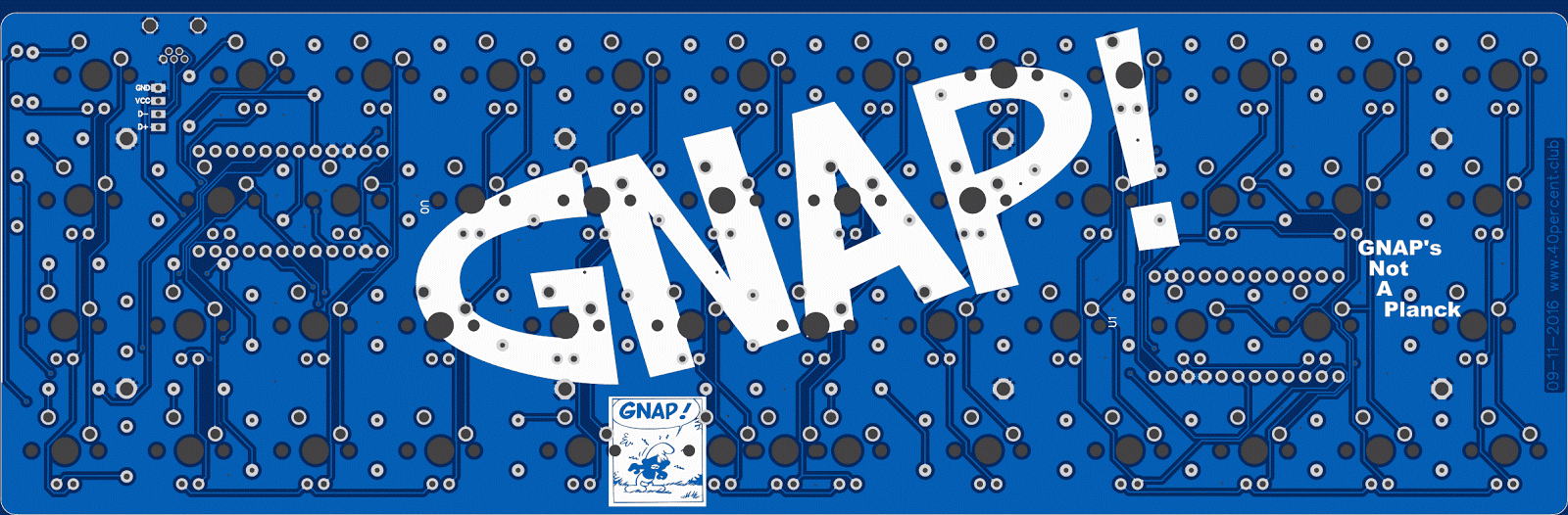 40% Keyboards: gnap 1.2 PCB