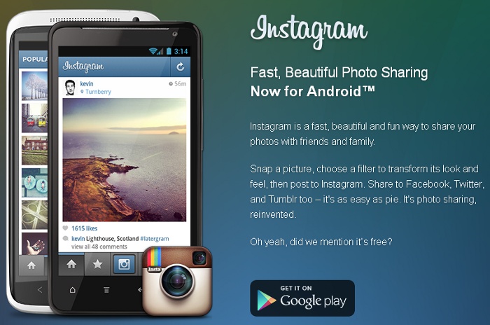 App.: Instagram lança versão para Android! - Reduto Nerd