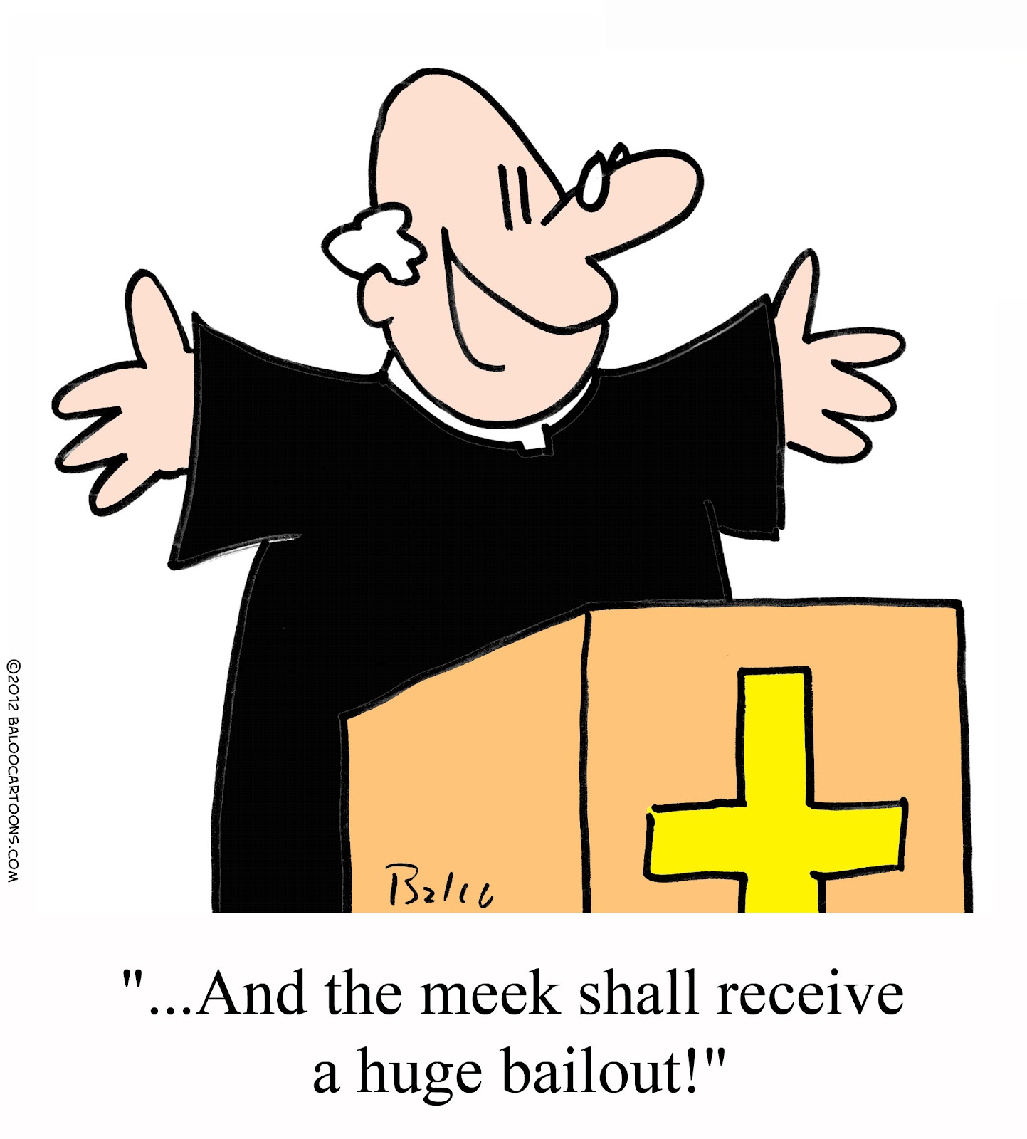 BALOO'S CARTOON BLOG: Meek cartoon