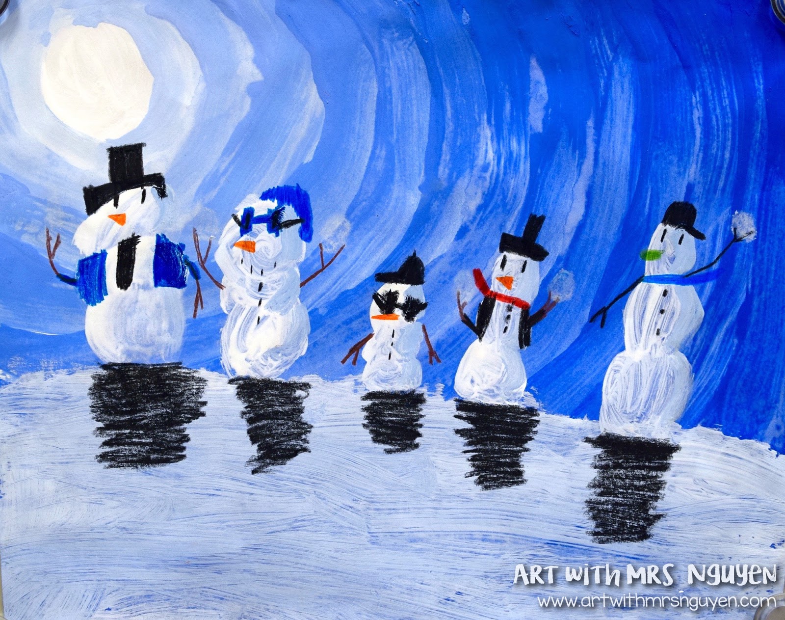 Some More Snowmen (2nd) | Art with Mrs. Nguyen