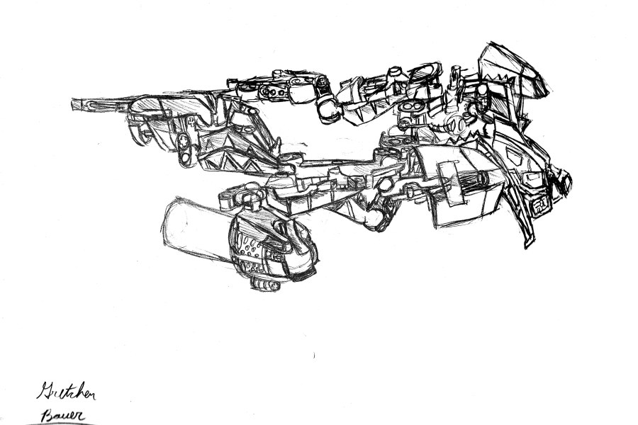 Bionicfusion: Toa Lewa pencil drawing