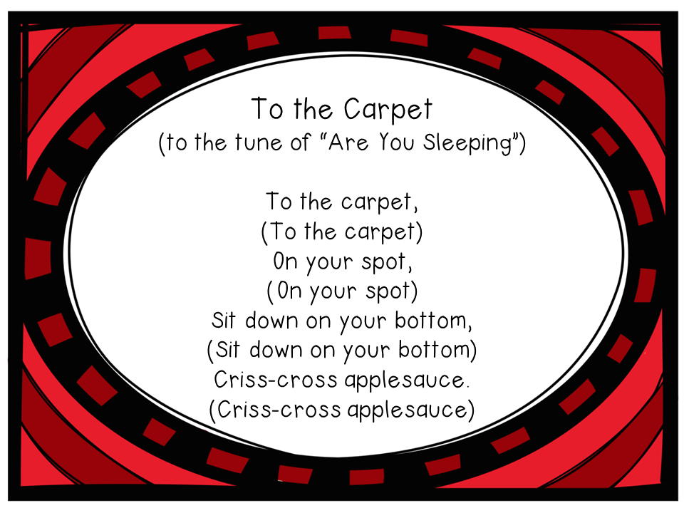 Kindergarten Craftiness: Transitional Chants and Songs