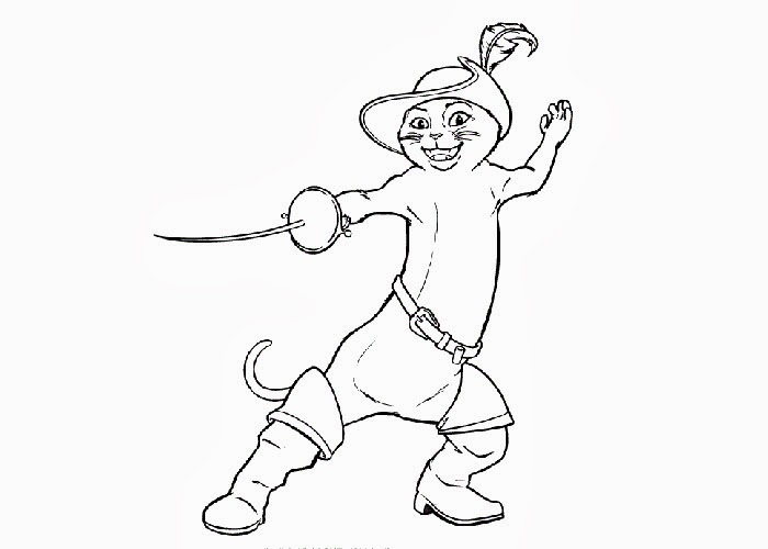 Puss coloring pages | Free Coloring Pages and Coloring Books for Kids