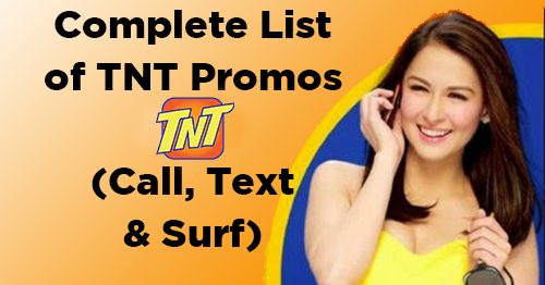 List of TNT Promos 2019 - Call, Text and Internet Data | PinoyTechSaga