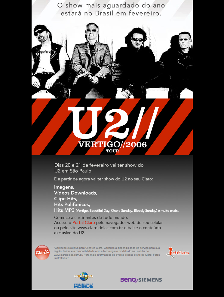 U2 Sombras e Árvores Altas - Blog: O trabalho da agência 14bits para um dos patrocinadores da ...