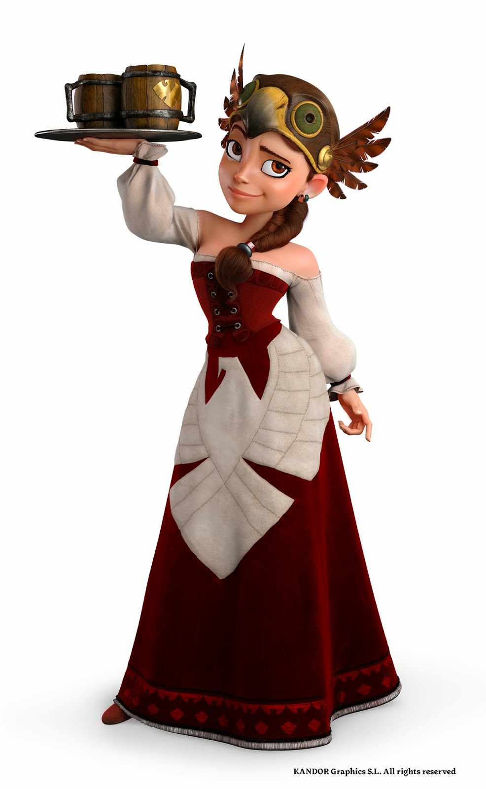 OSOKARO: JUSTIN AND THE KNIGHTS OF VALOUR V: TALÍA CHARACTER DESIGN