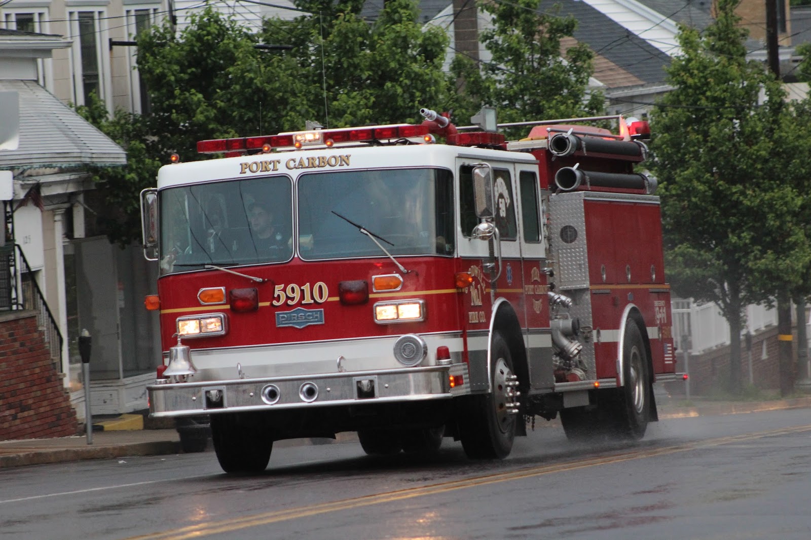 Friendship Fire Company Kicks Off Block Party with Fire Truck Parade