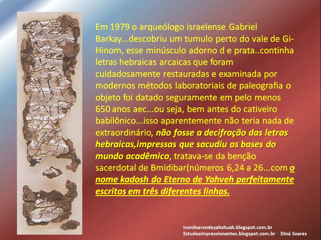 Ivonil servo de Yahshuah: O TETRAGRAMA...YUD HÊ VAV HÊ...YAHVEH-zero