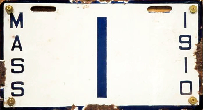 Just A Car Guy: The first license plate in the US was "1", issued in ...